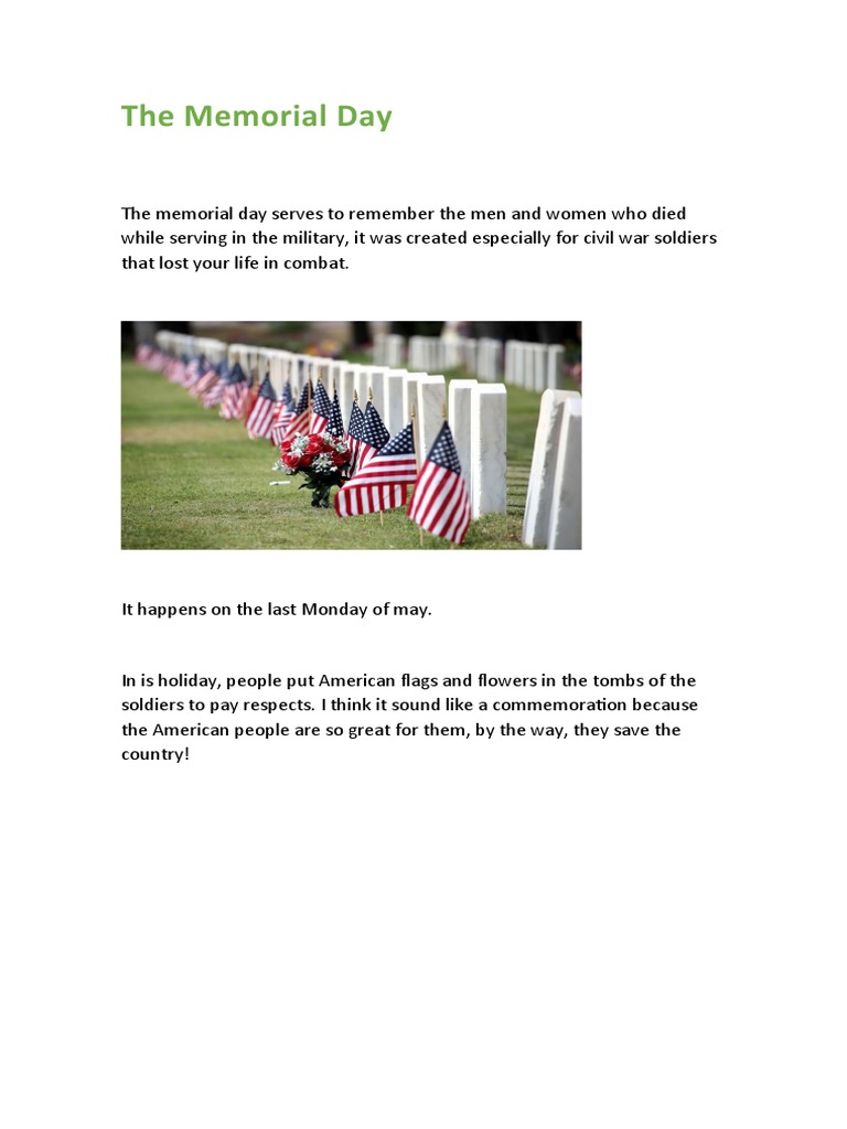 The Memorial Day | PDF