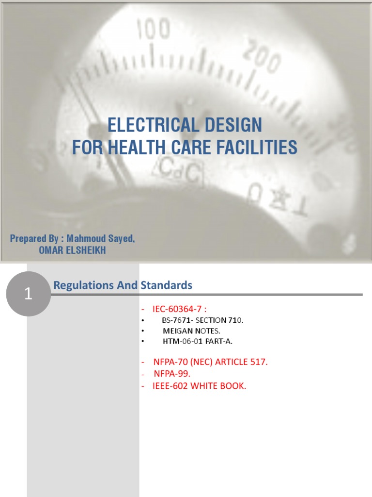 IEC Health Care Locations Presentation | PDF | Power Supply | Lighting