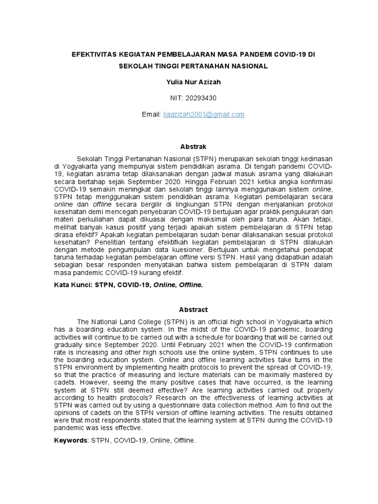 Tugas Paper Indonesia | PDF