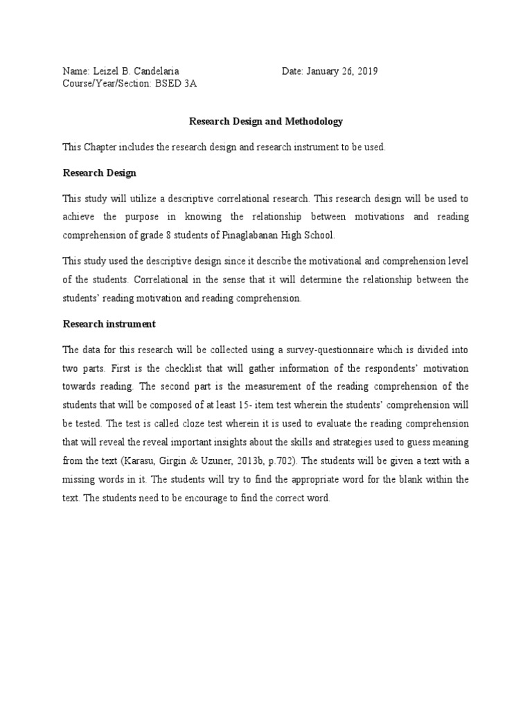 Research Design and Methodology | PDF