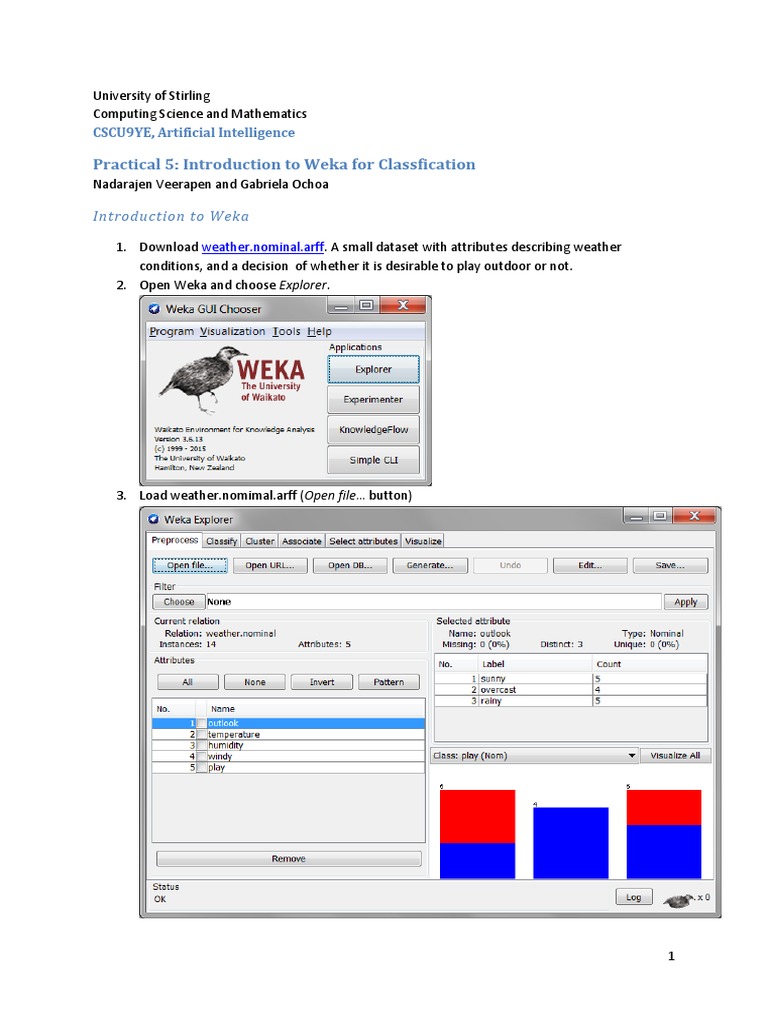 Practical 5: Introduction To Weka For Classfication | Download Free PDF ...