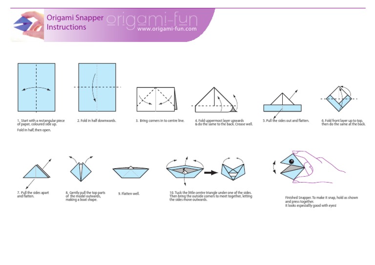 Origami Snapper Print | PDF