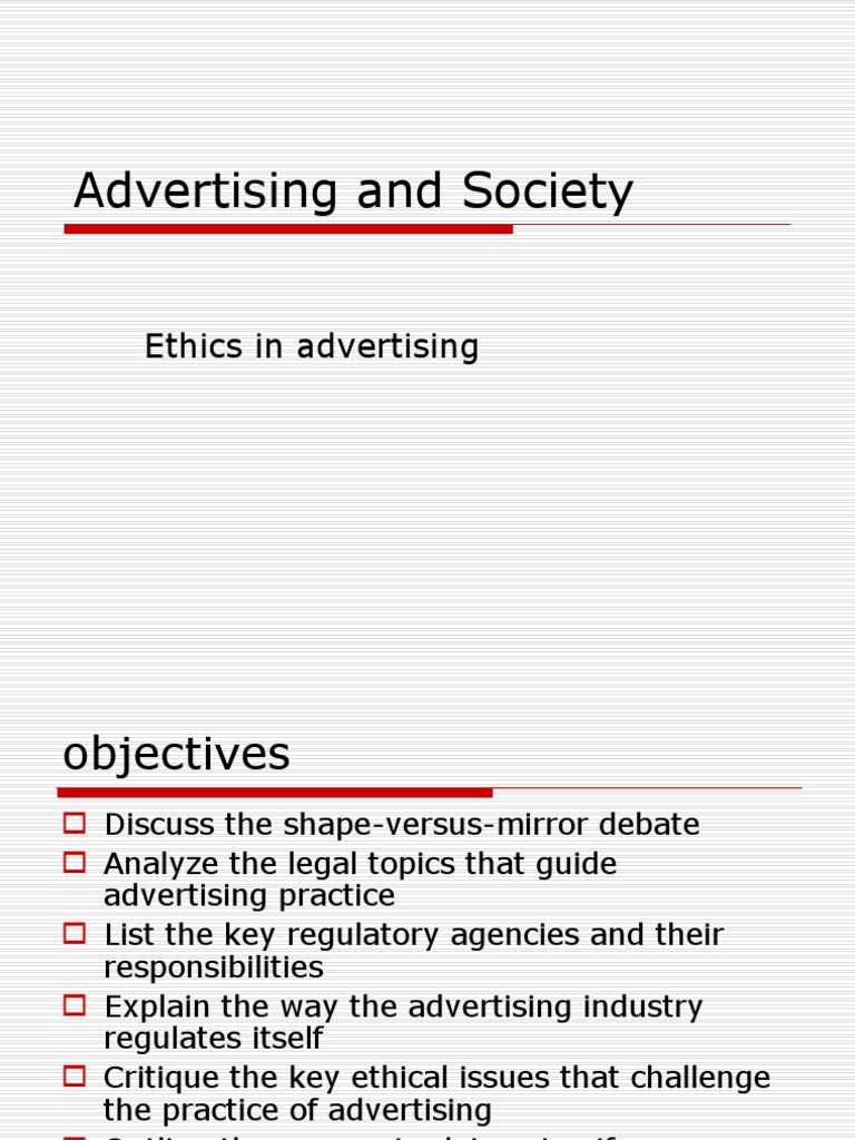 Ethics in Advertising | PDF | Advertising | American Government