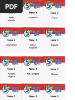 Categories for Divergent Naming Tasks | PDF