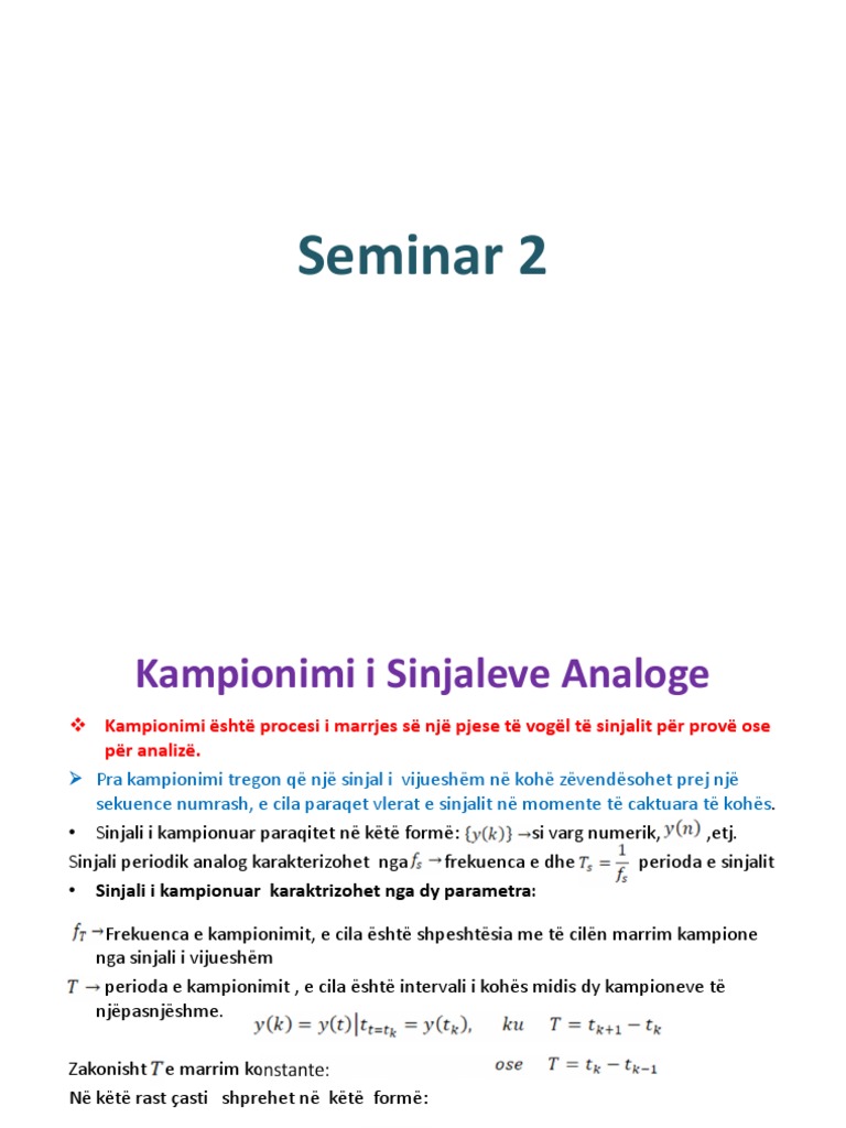 Seminar 2 | PDF