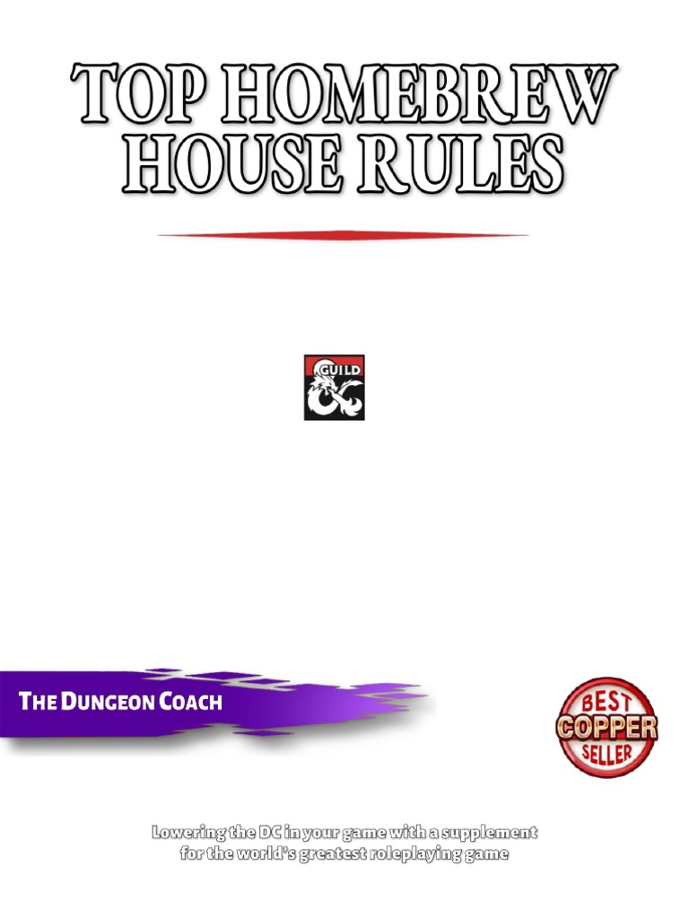 Homebrew Rules for D&D Mastery | PDF | Role Playing Games | Gaming
