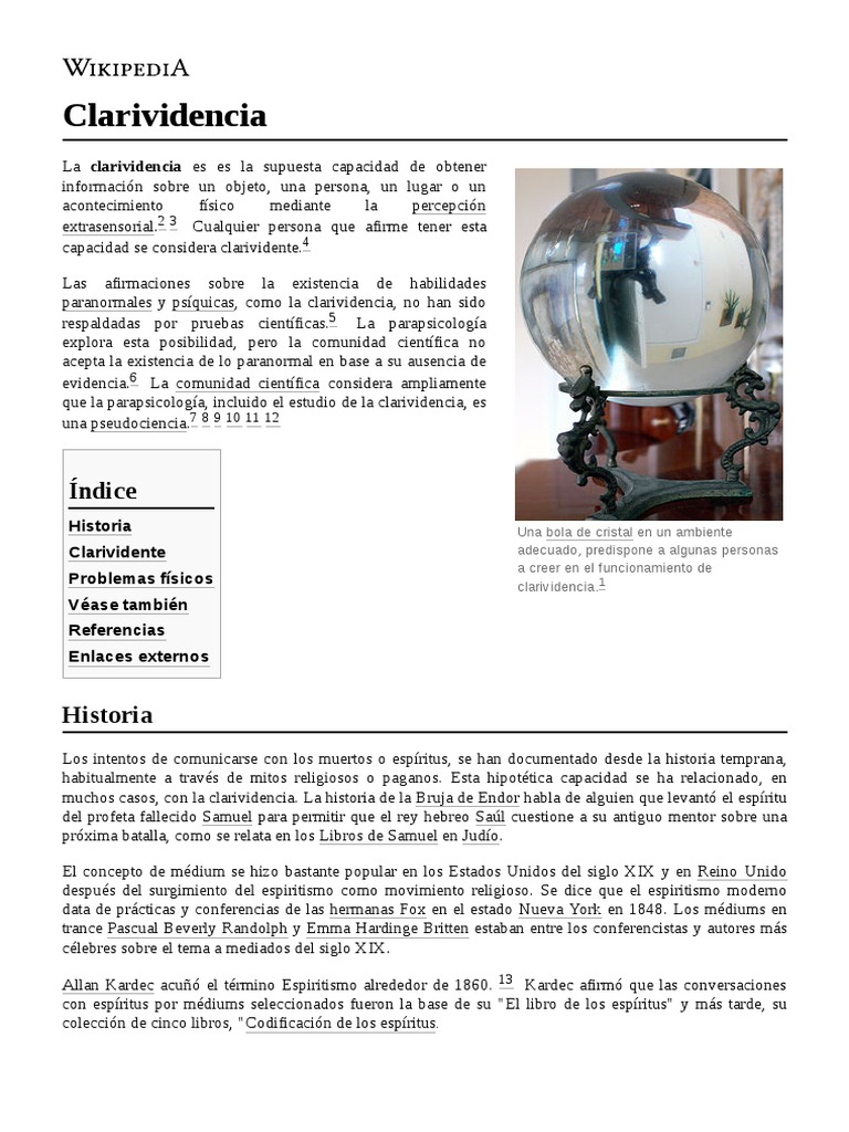 Clarividencia | PDF | Clarividencia | Misterio