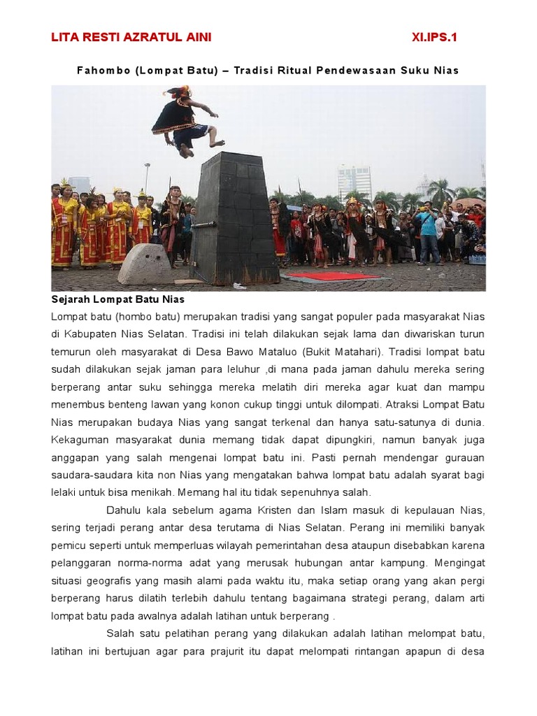 Fahombo ATAU LOMPAT BATU. IPS3.2 | PDF | Ilmu Sosial | Perjalanan