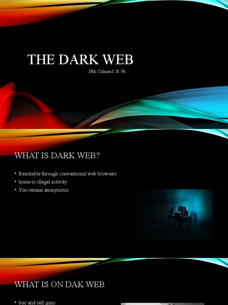The Dark Web: Nik Colnarič, R-3b | PDF