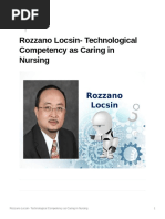 Rozzano Locsin Theory | PDF | Nursing | Theory