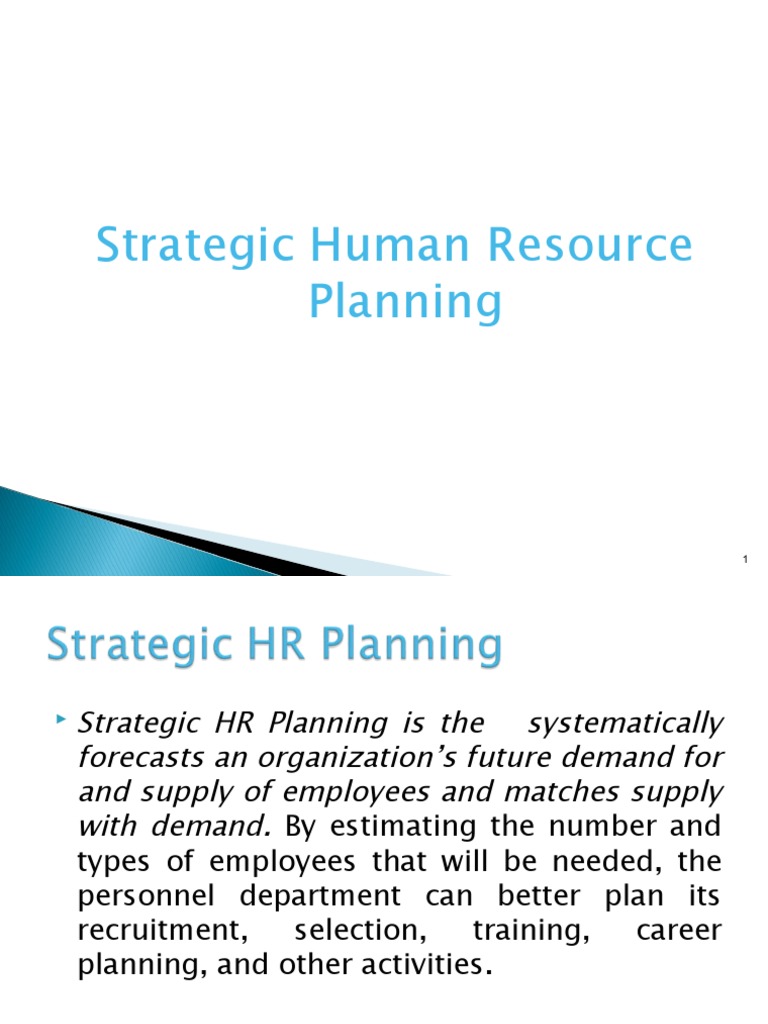 Strategic Human Resource Planning | PDF | Strategic Management | Human ...