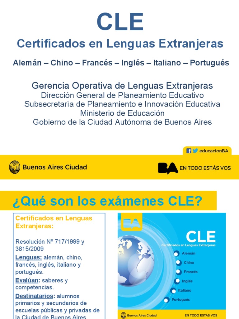 Certificados en Lenguas Extranjeras | PDF | Prueba (evaluación ...