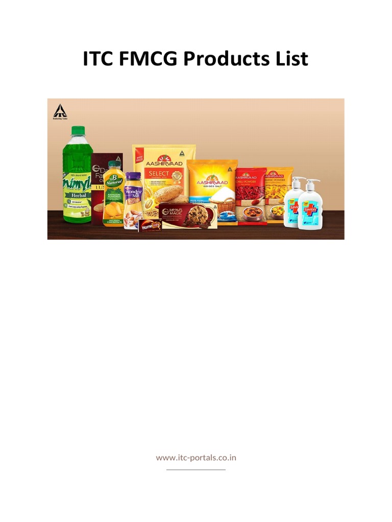 ITC FMCG Products Overview | PDF | Food And Drink Preparation | Cooking