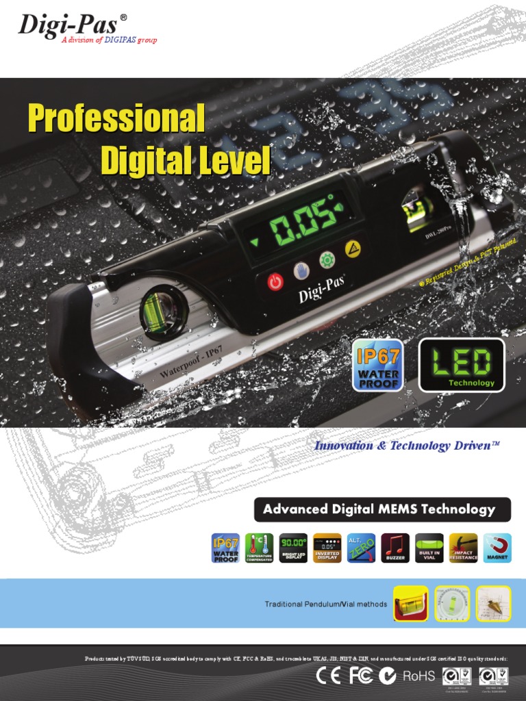 Digi Pas Level - Gauge - Brochure en | PDF | Calibration | Liquid ...