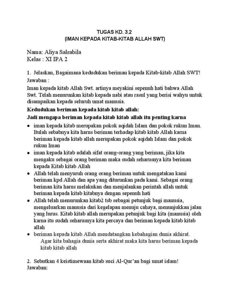 Tugas Refleksi Pai | PDF | Kajian Bahasa Asing | Agama & Spiritualitas