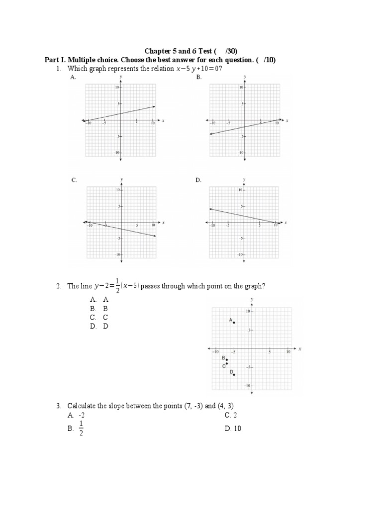 Chapter 5 and 6 Test | PDF | Speed | Elementary Mathematics