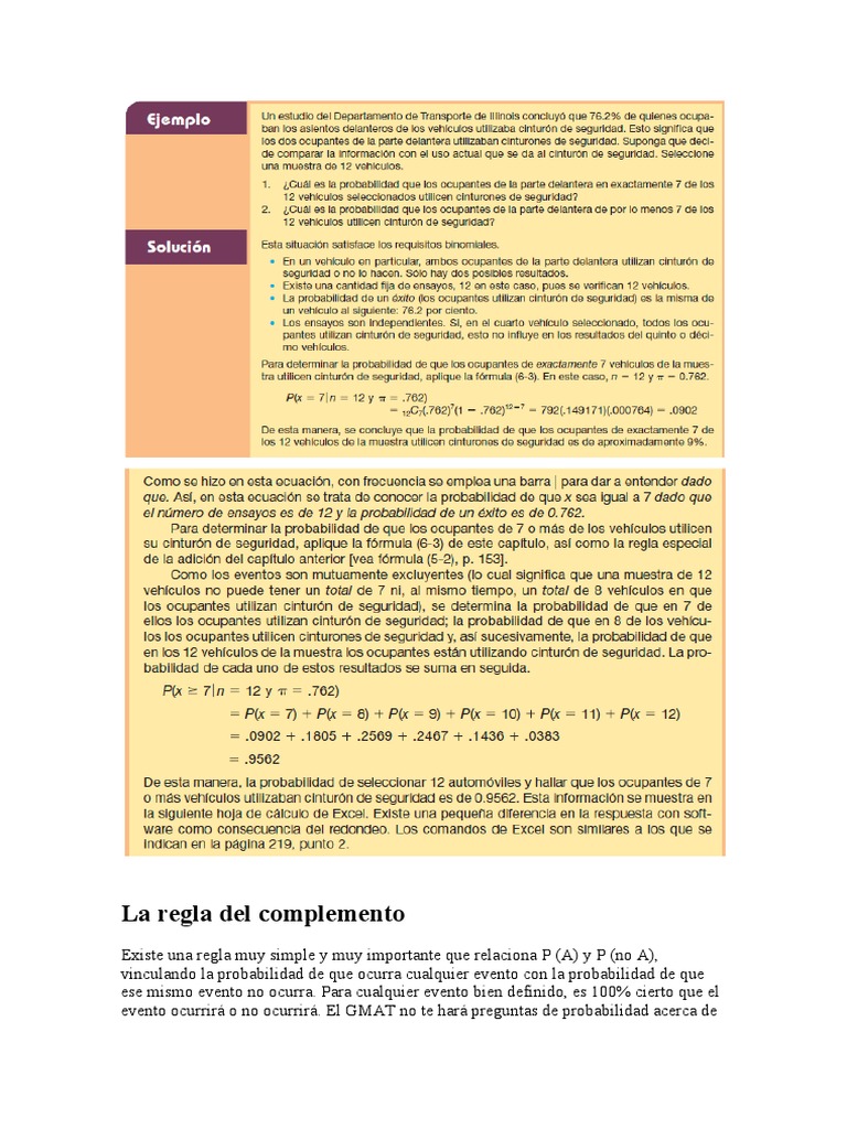 Regla del Complemento en Probabilidad | PDF | Probabilidad | Science