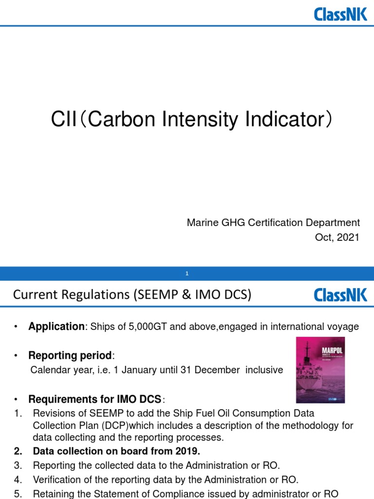 CII en | PDF | Tonnage | Cargo Ship