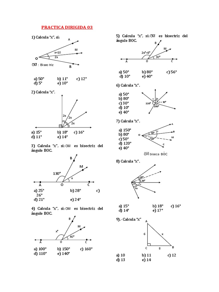 Practica Dirigida 03 | PDF