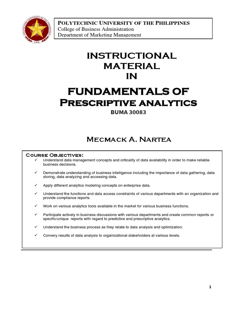 Predictive Analytics | PDF | Machine Learning | Analytics