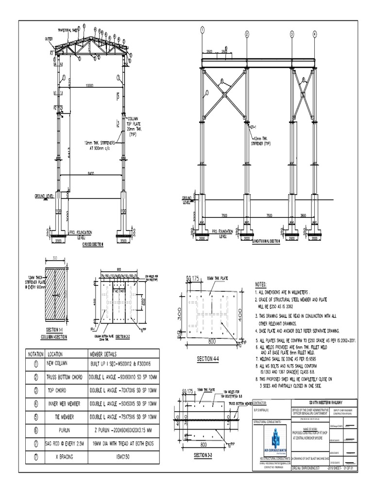 GA DRAWING OF SHOT BLAST SHED DRAWING-Layout1 | PDF