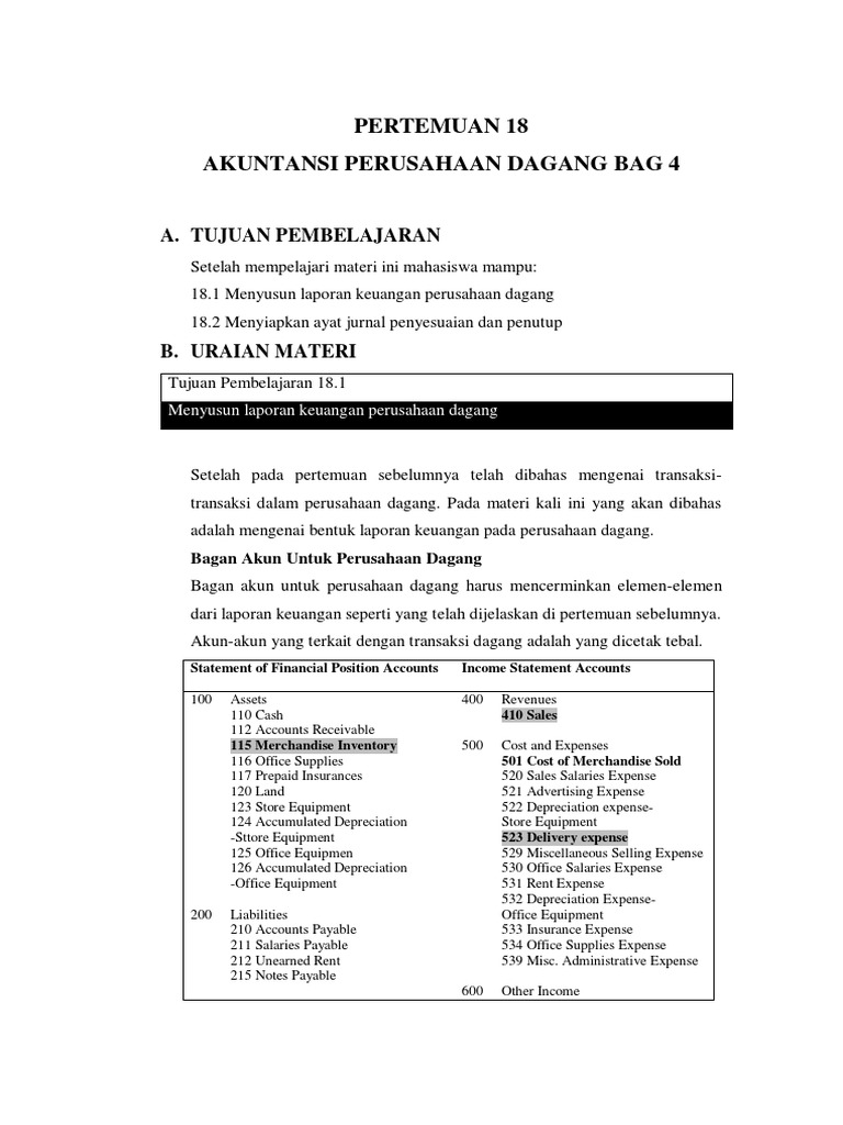 PERTEMUAN Ke-18 | PDF | Pengelolaan Keuangan & Uang