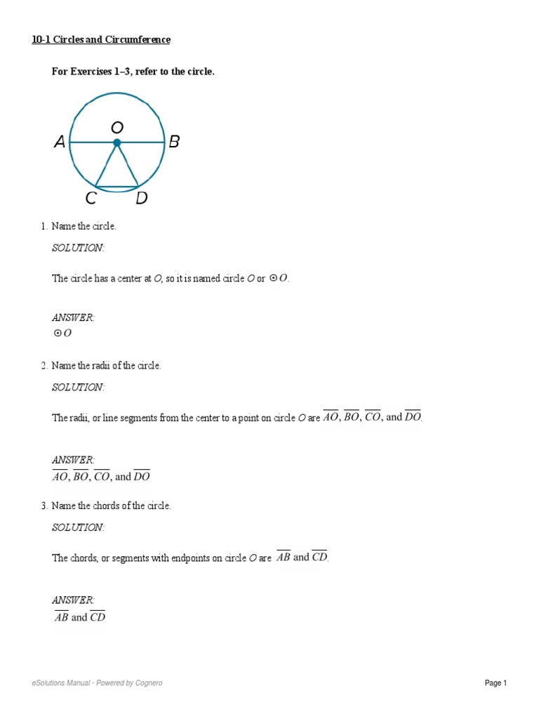 Unit 10 Circles: Area & Circumference | PDF | Circle | Radius