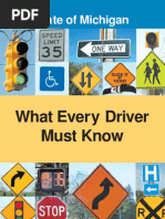 Michigan Chauffeur License Practice Questions | PDF | Driving | Vehicles