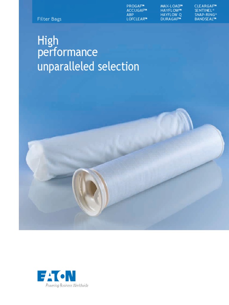 High Performance Unparalleled Selection: Filter Bags | PDF | Filtration ...