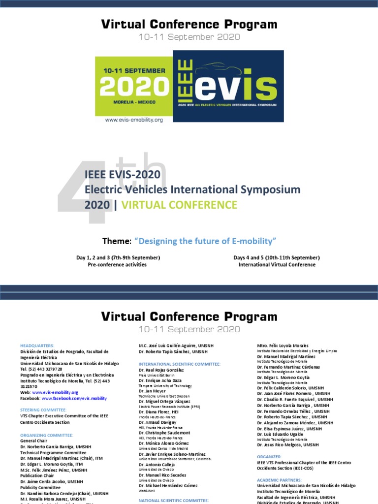 Virtual General Program IEEE EVIS 2020 D | PDF | Fuerza | Ingeniería