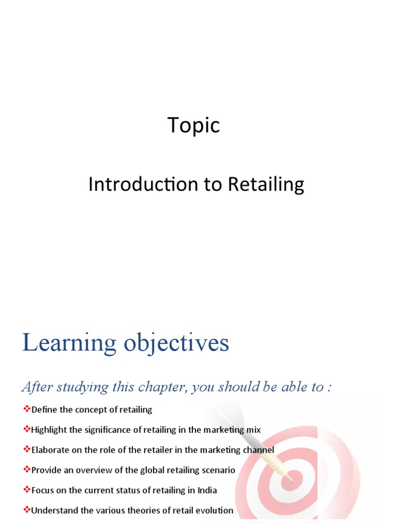 Introduction To Retail Management | PDF | Retail | Foreign Direct ...