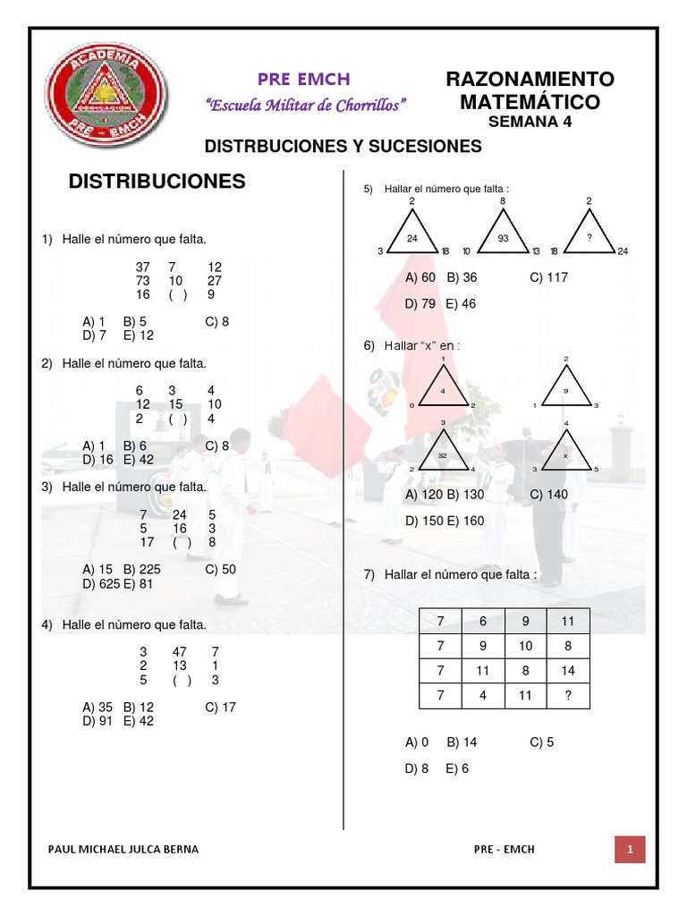 SEMANA 4 Distribuciones y Sucesiones Separata | PDF