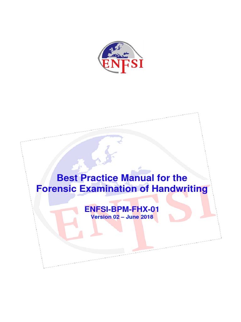 Best Practice Manual For The Forensic Examination of Handwriting ...