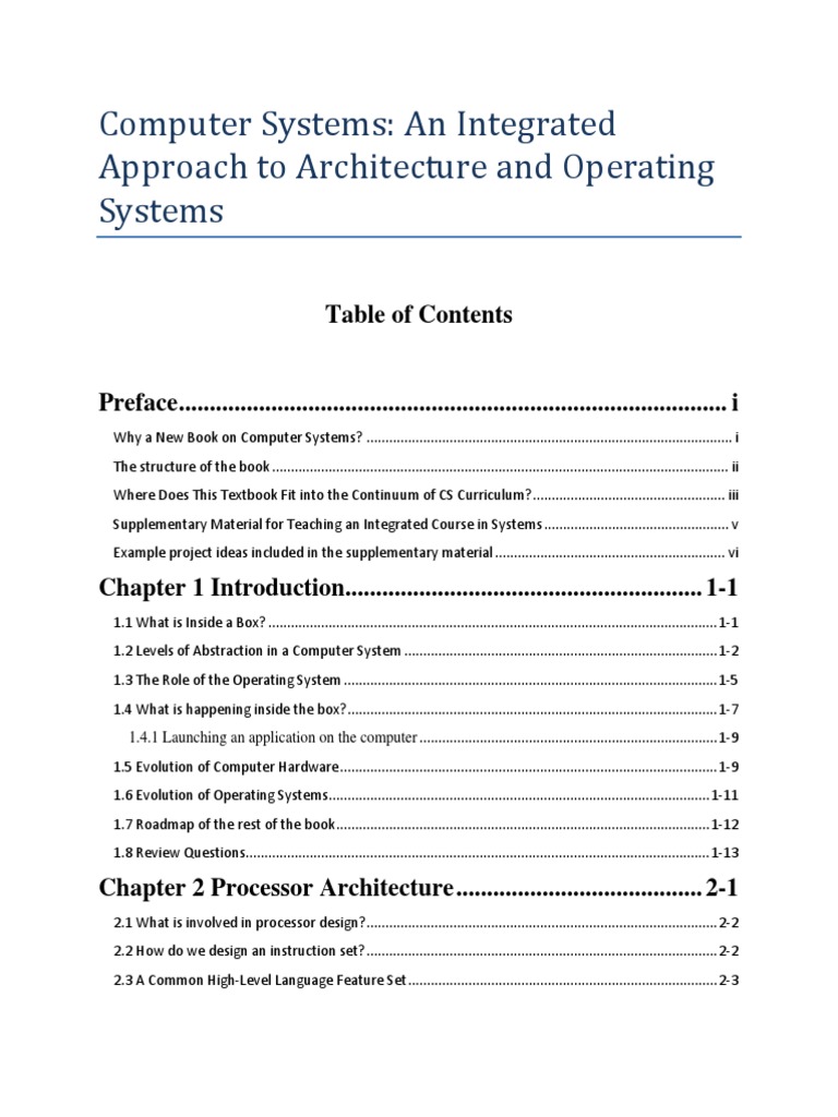 Dokumen - Pub - Computer Systems An Integrated Approach To Architecture ... Dokumen - Pub - Computer Systems An Integrated Approach To Architecture ...