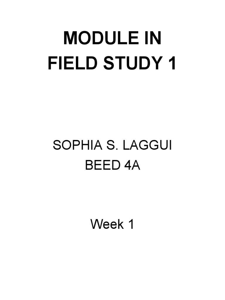 FS1 Portfolio | PDF | Teachers | Learning