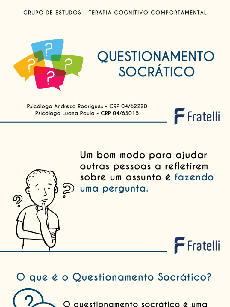 Instituto Fratelli - SLIDE 5 - QUESTIONAMENTO SOCRÁTICO | PDF