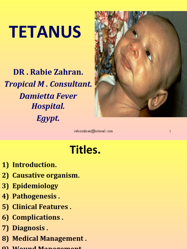 Tetanus | PDF | Motor Neuron | Public Health
