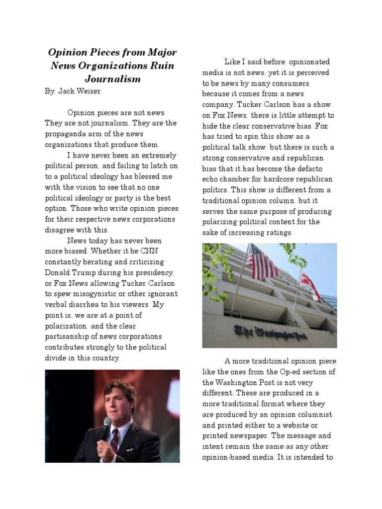 Op-Ed Article | PDF | Fox News | Journalism