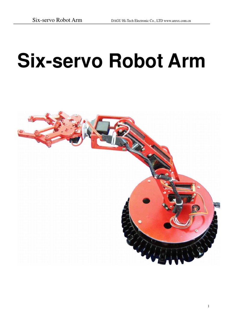 6 Servo Robot Arm Manual | PDF