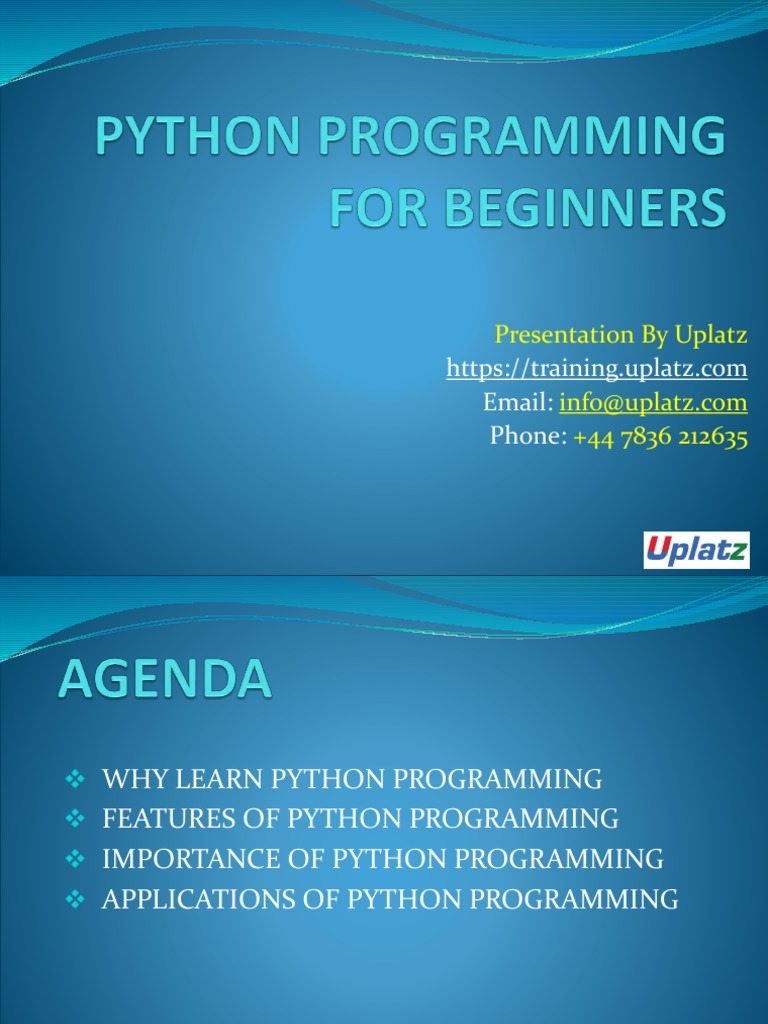 Introduction To Python Pdf Python Programming Language Variable Computer Science