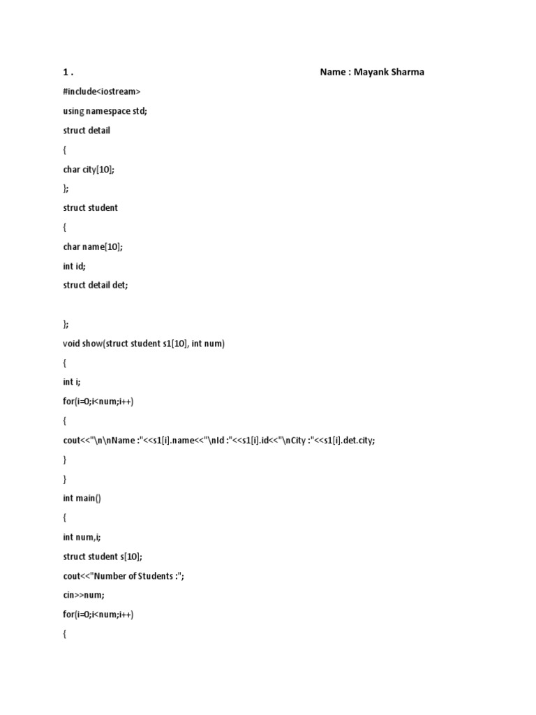 OOPS (Mayank Sharma) | PDF | Namespace | Computer Programming