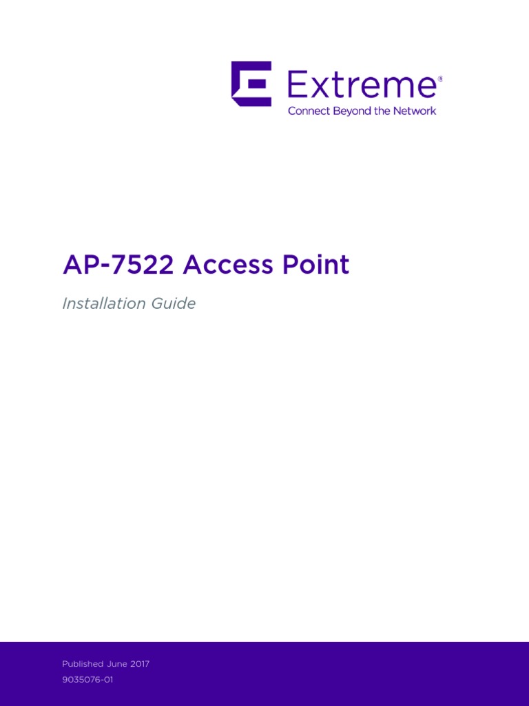175 ExtremeWireless WiNG AP 7522 Install Guide | PDF | Ip Address ...