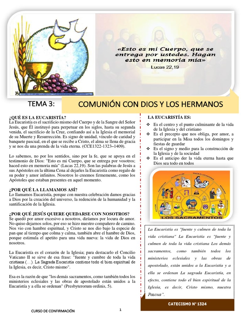 Comunicación Con Dios111 | PDF | eucaristía | Misa (liturgia)