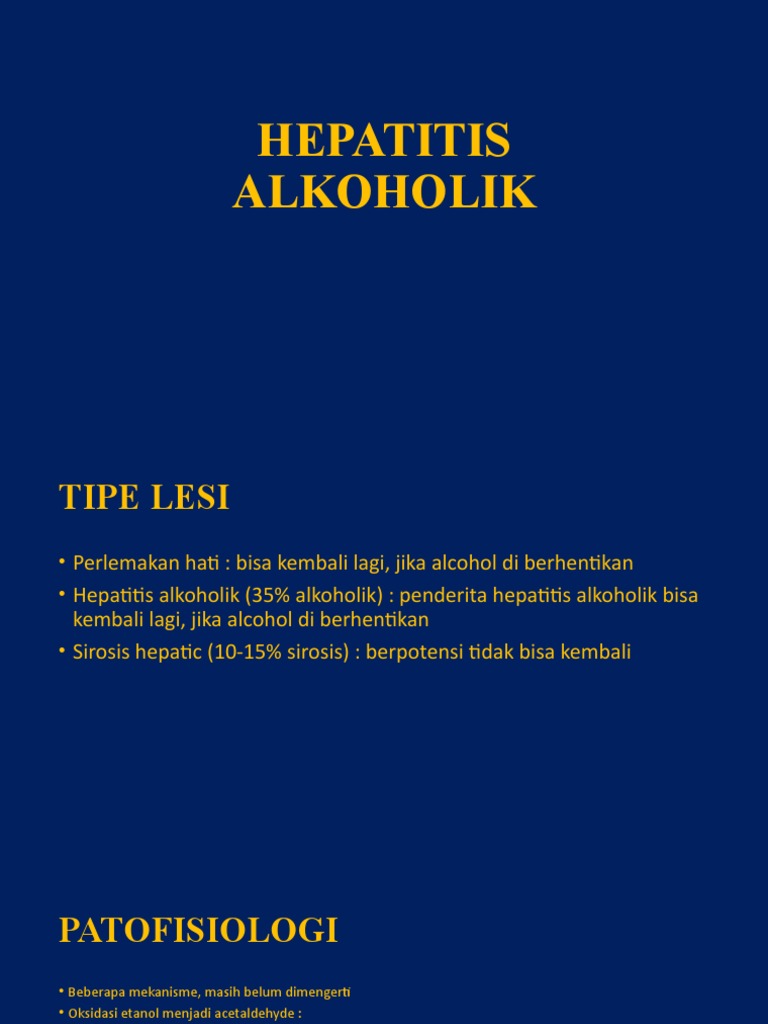 Tutorial Hepatitis Alkoholik | PDF | Kesehatan Holistik