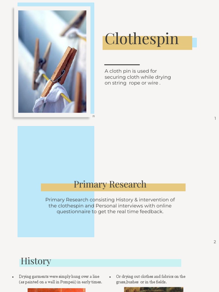 The History and Uses of the Humble Clothespin | PDF | Thermoplastic ...