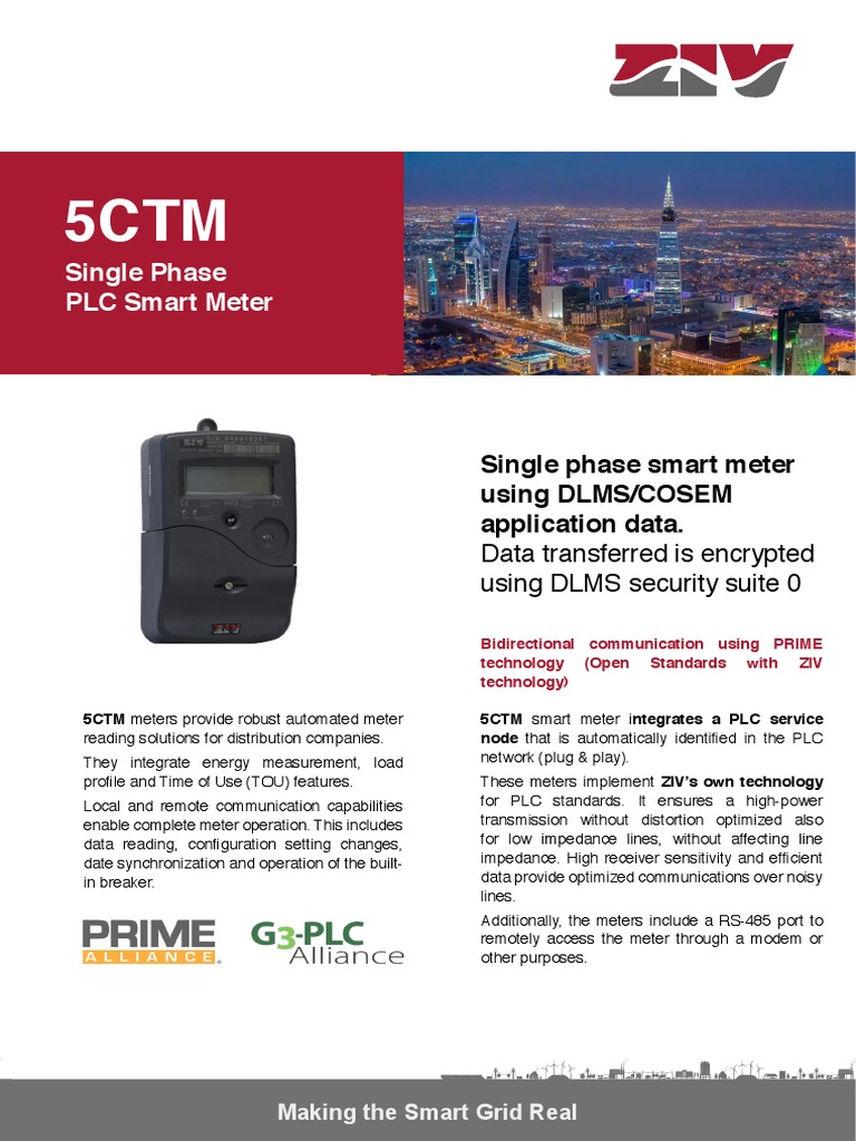 Single Phase Smart Meter Using DLMS/COSEM Application Data | PDF ...