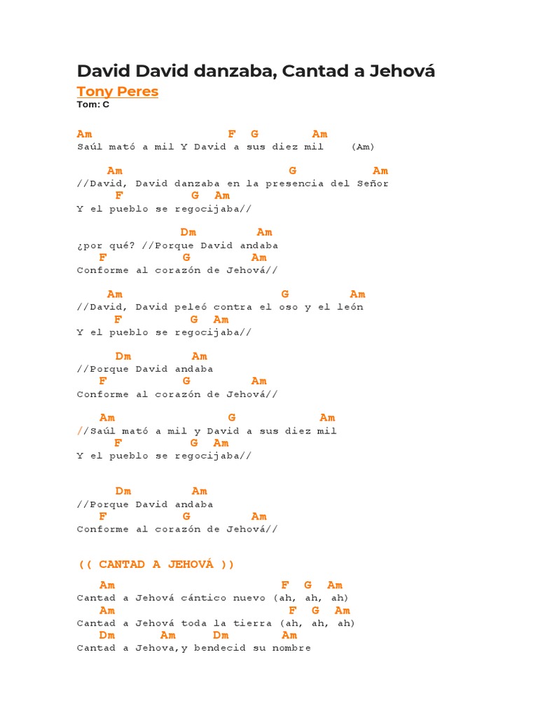 David David Danzaba-Cantad A Jehová | PDF