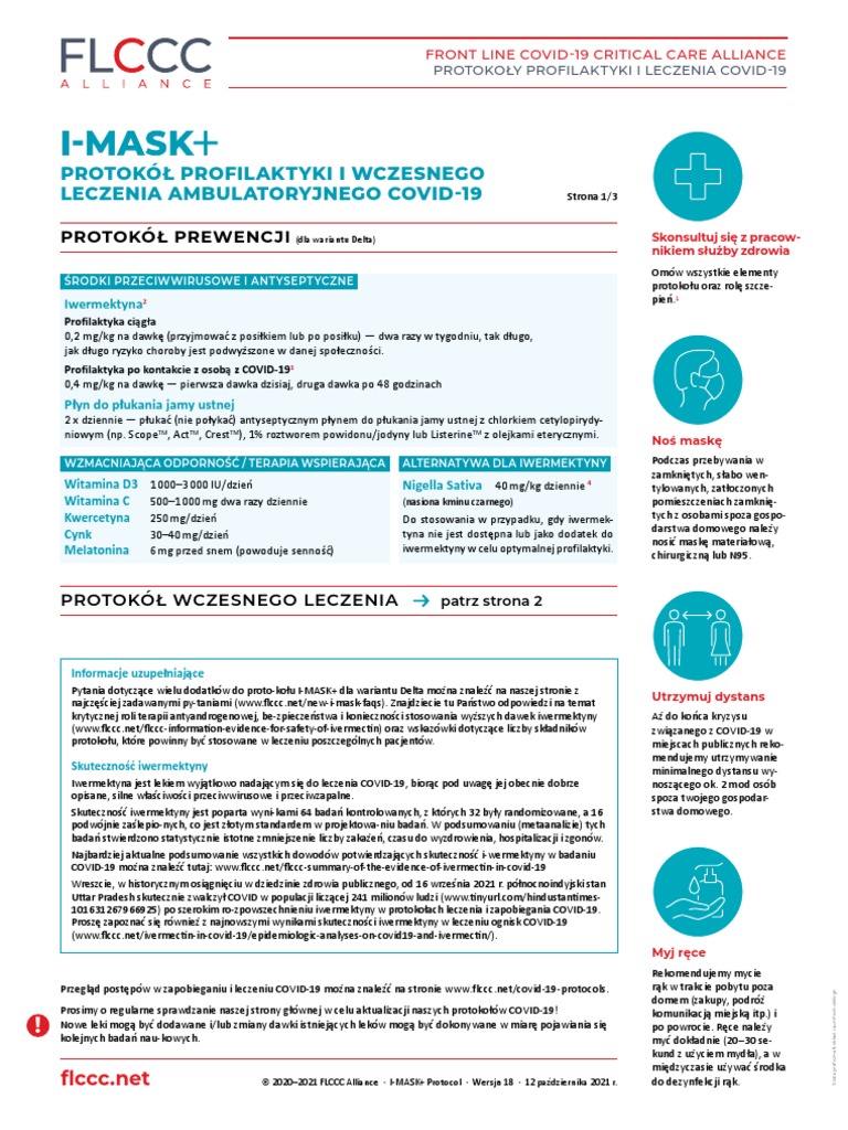 FLCCC Alliance I MASKplus Protocol POLSKI Polish | PDF