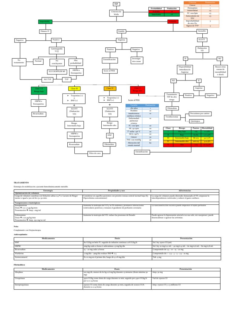Algoritmo TEP | PDF | Sistema cardiovascular | Medicina