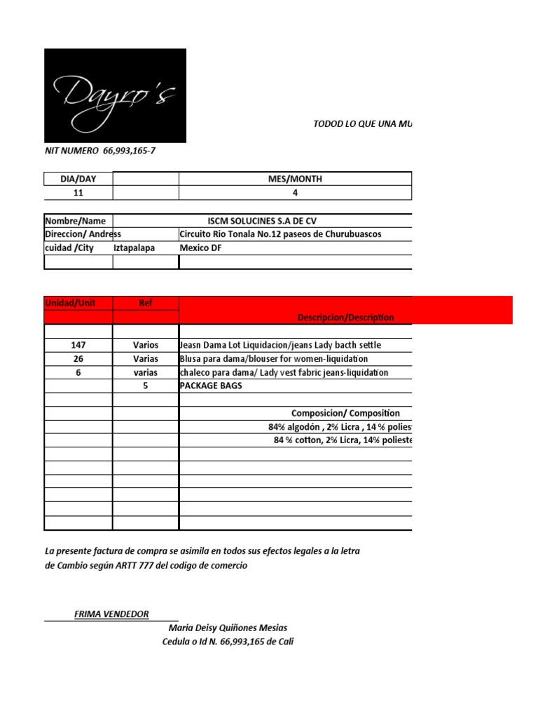 Correccion Factura DHL | PDF
